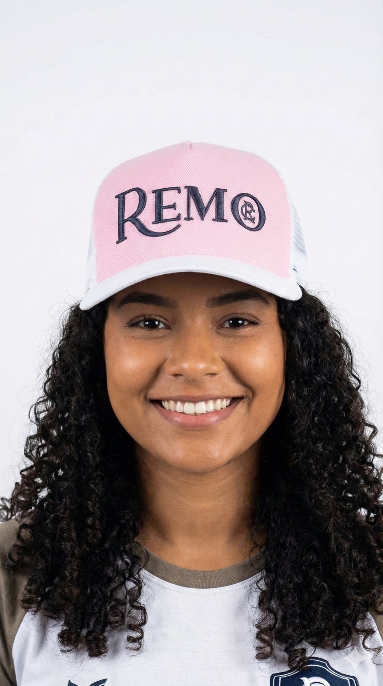 Boné Remo CR - Rosa e Branco – Loja do Remo